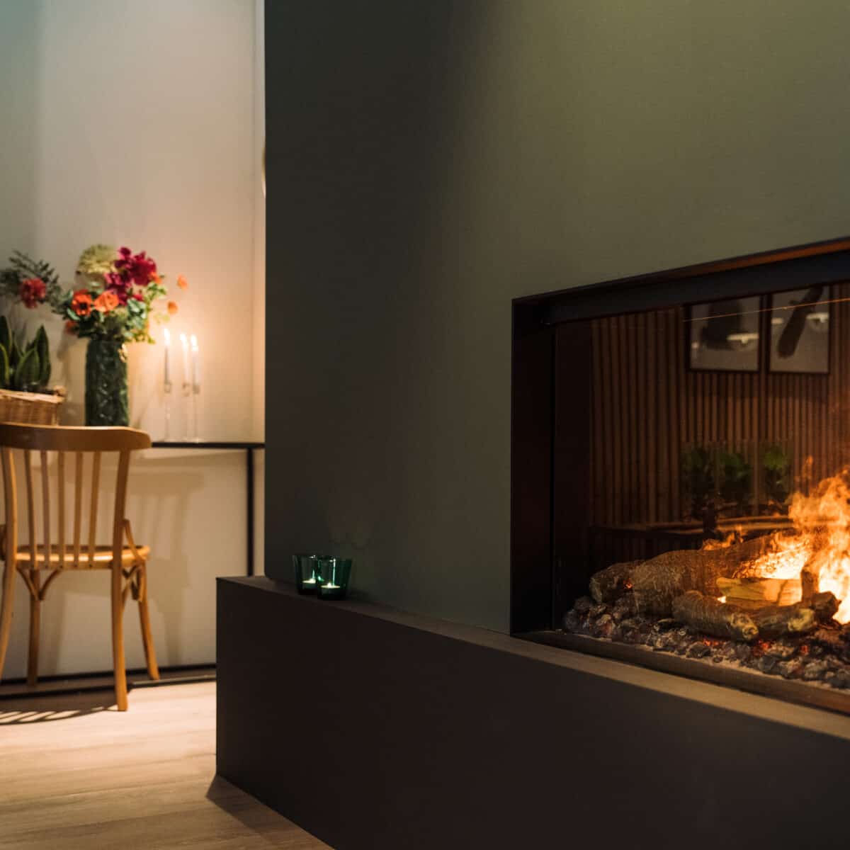 Ηλεκτρικό τζάκι ατμού ένθετο Faber e-Box 1000 - 450 ST 2000W 116x80cm