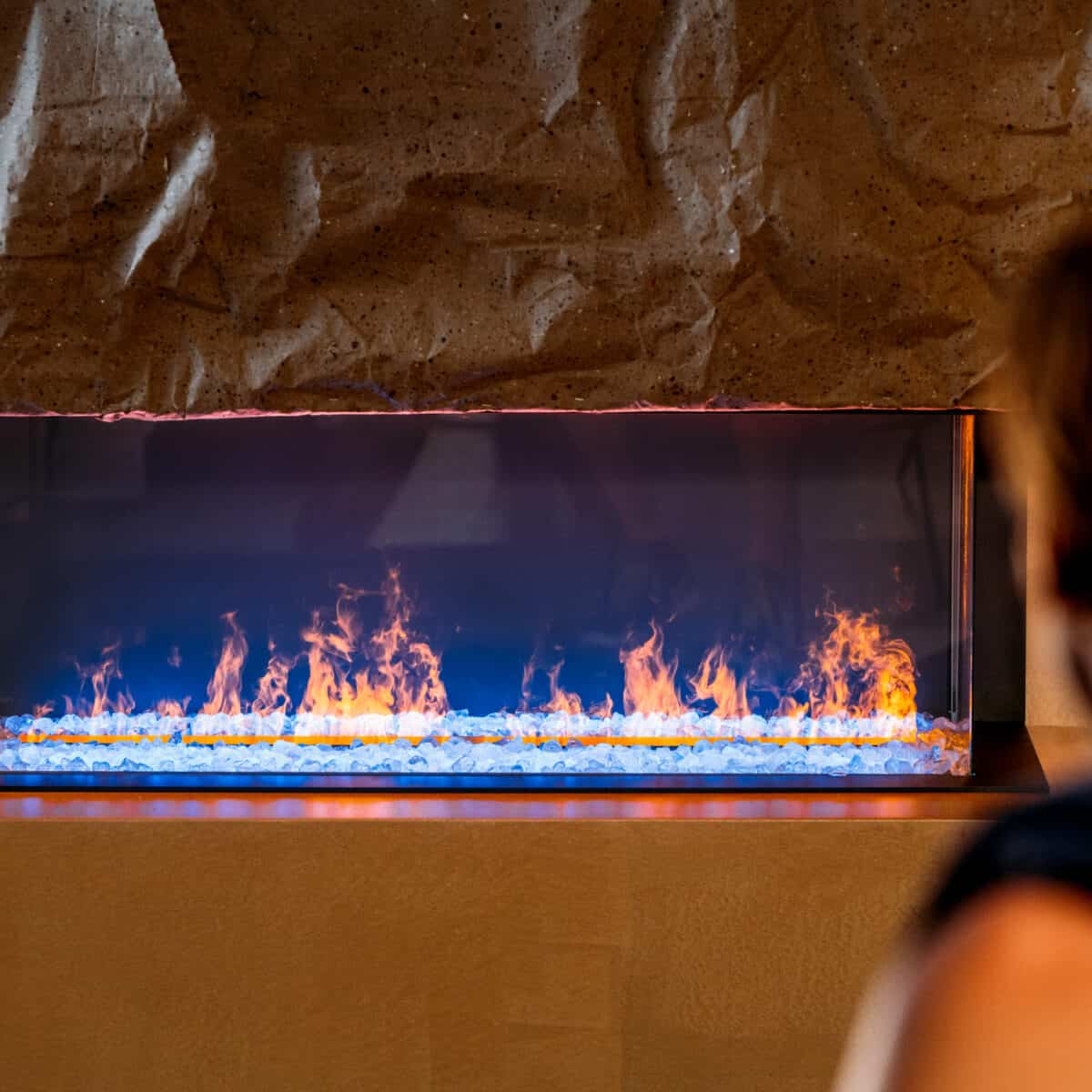 Ηλεκτρικό τζάκι ατμού ένθετο Faber e-Box 1000 - 450 ST 2000W 116x80cm