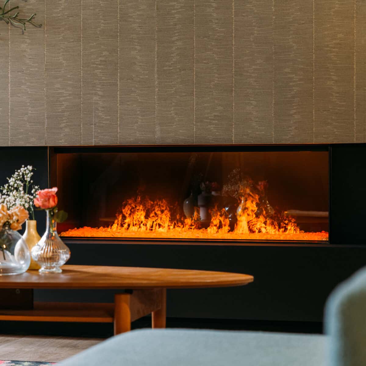 Ηλεκτρικό τζάκι ατμού ένθετο Faber e-Box 1000 - 450 ST 2000W 116x80cm