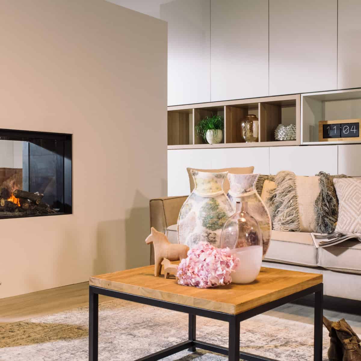 Ηλεκτρικό τζάκι ατμού ένθετο Faber e-Box 1000 - 450 ST 2000W 116x80cm